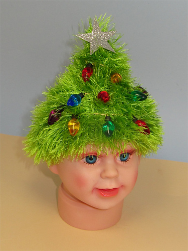 Ravelry: Childrens Easy Christmas Tree Beanie Hat pattern by Christine ...