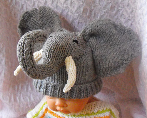 Ravelry: Baby Big Ears Elephant Hat pattern by Christine Grant