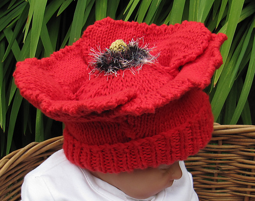 Ravelry: Baby Poppy Beanie pattern by Christine Grant