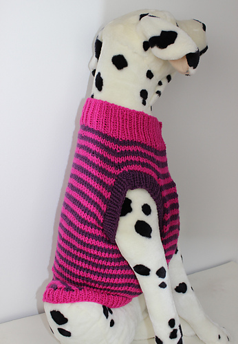 Ravelry: Chunky Stripe Dog Coat pattern by Christine Grant