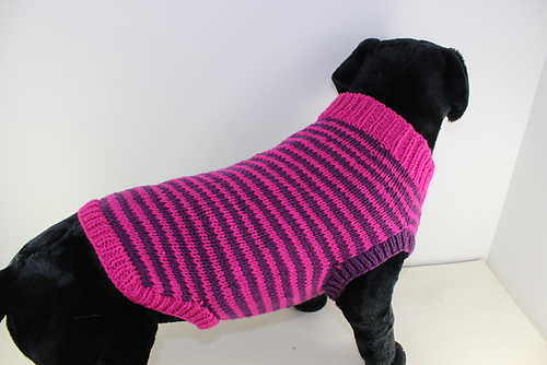 Ravelry: Chunky Stripe Dog Coat pattern by Christine Grant