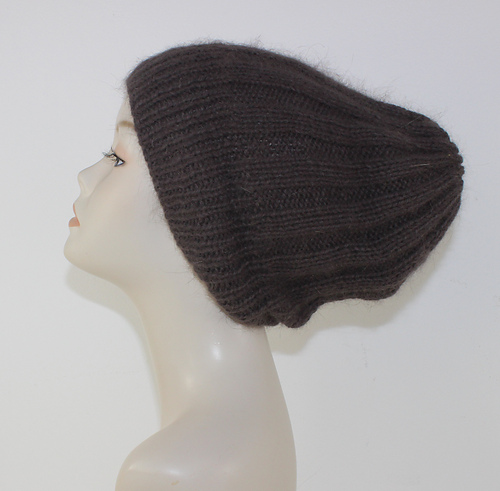 Ravelry: Fluffy 3x3 Rib Slouch Hat pattern by Christine Grant