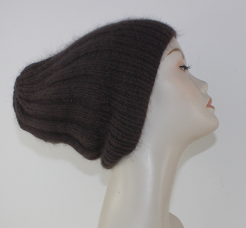 Ravelry: Fluffy 3x3 Rib Slouch Hat pattern by Christine Grant