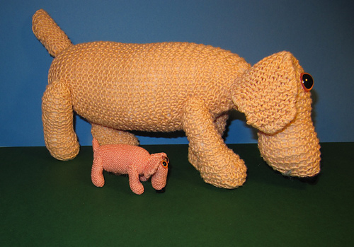Ravelry: Big Wiener,Weeny Wiener toys pattern by Christine Grant