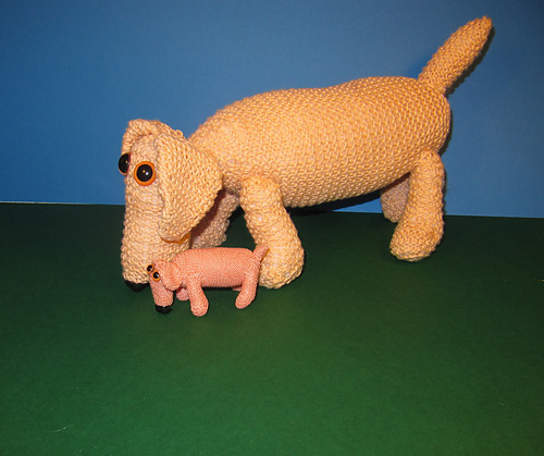 Ravelry: Big Wiener,Weeny Wiener toys pattern by Christine Grant