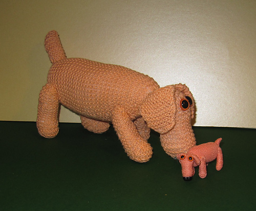 Ravelry: Big Wiener,Weeny Wiener toys pattern by Christine Grant