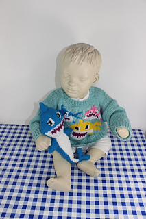 Ravelry: Baby and Toddler Shark Sweater and Toy pattern by Christine Grant