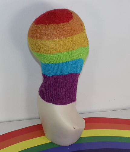 Ravelry: Rainbow 4Ply Balaclava Circular pattern by Christine Grant