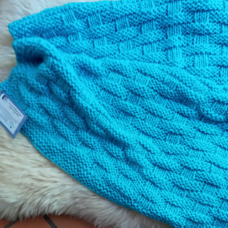 Ravelry: madstitchinghag's turquoise baby blanket