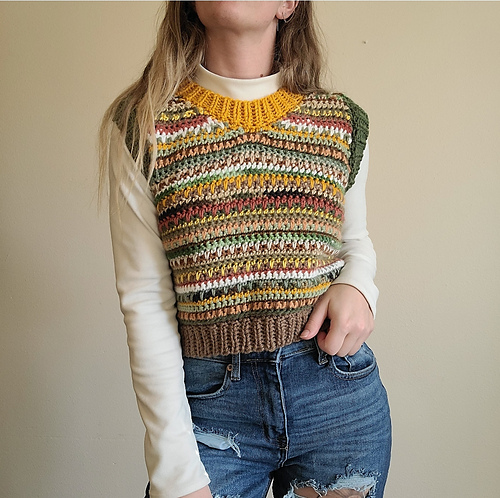 Ravelry: Ultimate Stash Bust Vest pattern by Hunter Scanlan
