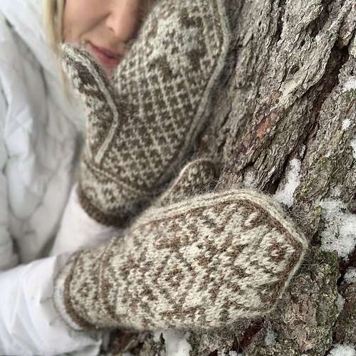 Ravelry: Emma's Ice Flower Mittens pattern by Runningyarn