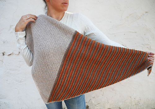 Ravelry: Ribbed square shawl pattern by Marialena Karofili