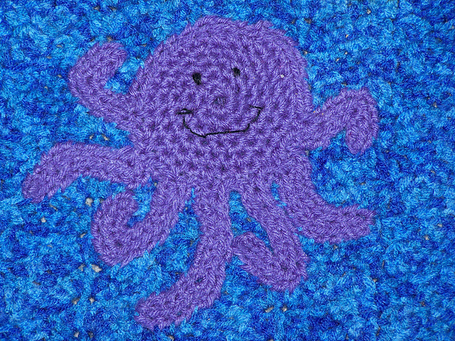 Ravelry: Octopus Applique pattern by Melanie Mullally