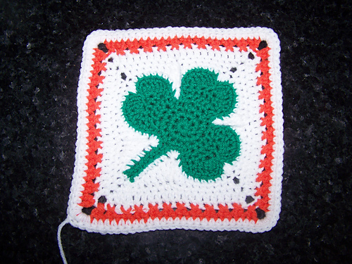 Ravelry: Irish Pride Square pattern by Melanie Mullally
