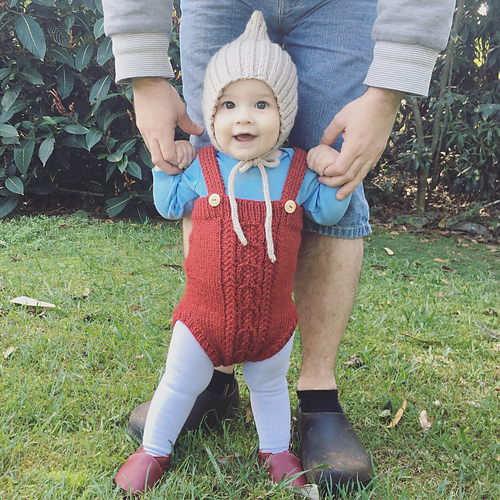 Ravelry: Cabled Romper pattern by Abby Belnap