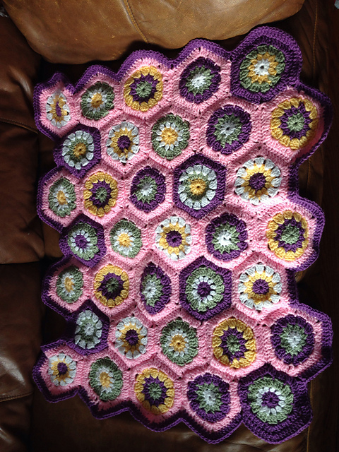 Ravelry: mancy27's Hexagon for Baby Agustin!