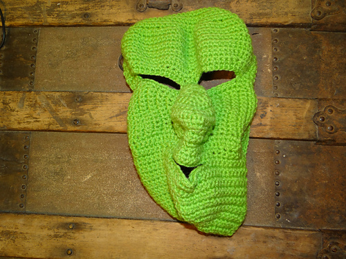 Ravelry: White Mask Base (full forehead) pattern by Lori-Anne Carr