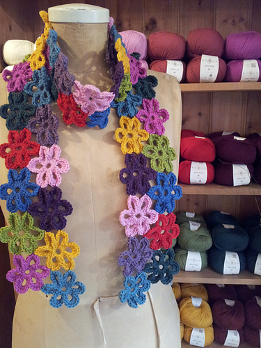 Ravelry: Flower Power Crochet Scarf pattern by Manfield Crafts