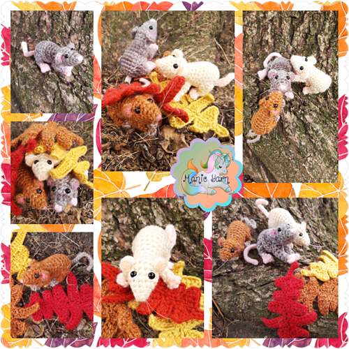 Ravelry: Mushu the Mouse and Fall Leaves pattern by Manic Yarn