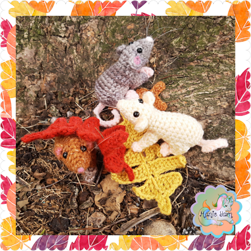 Ravelry: Mushu the Mouse and Fall Leaves pattern by Manic Yarn