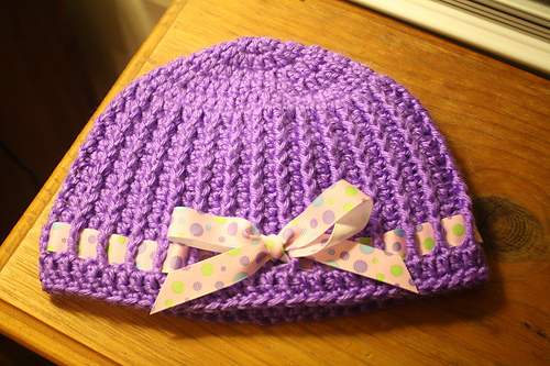 Ravelry: Hat with Bow pattern by Tracie Faulkenberry