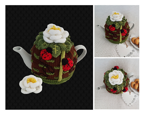 Ravelry: Classic Rose Tea Cosy pattern by Marcelline Simonotti