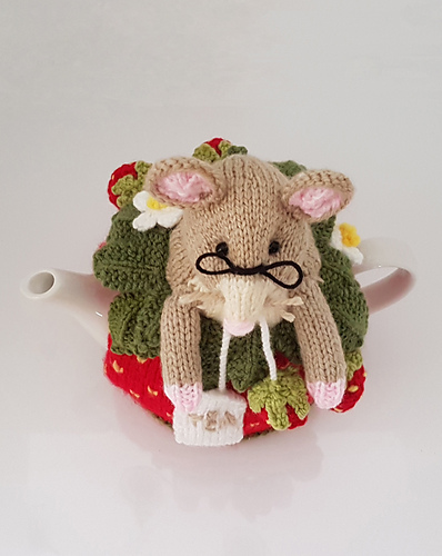 Ravelry: Strawberry Dormouse Tea Cosy pattern by Marcelline Simonotti