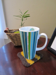 Ravelry: Striped Felt Coaster pattern by Marcie Moore