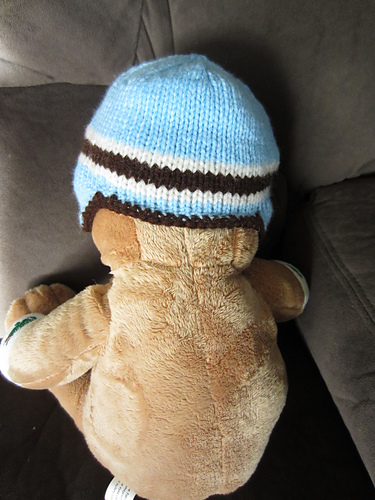 Ravelry: Fusion Newborn Bomber Hat pattern by Marcie Moore