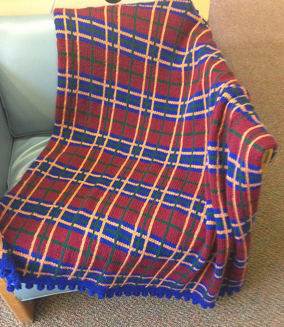 Ravelry: Tartan / Plaid Afghan pattern by Margaret Holzmann