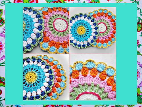 Ravelry: Colorful Circle Flower pattern by Maria Manuel