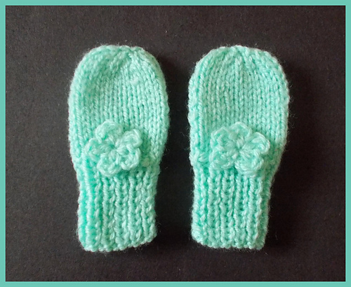 Ravelry: Quick Baby Mittens pattern by marianna mel