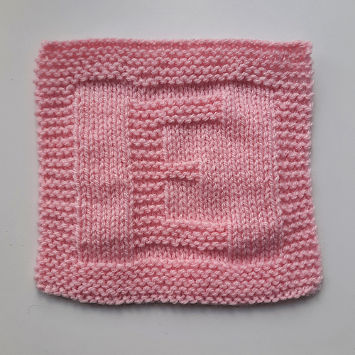 Ravelry: Letter Square - Letter E pattern by marianna mel