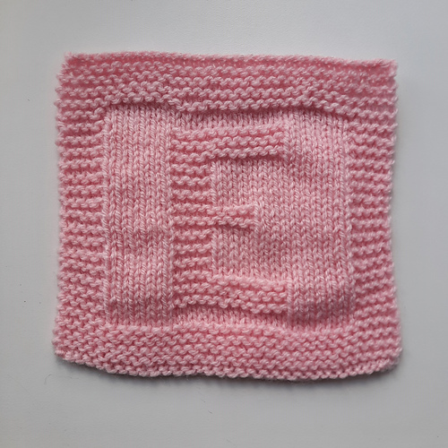 Ravelry: Letter Square - Letter E pattern by marianna mel