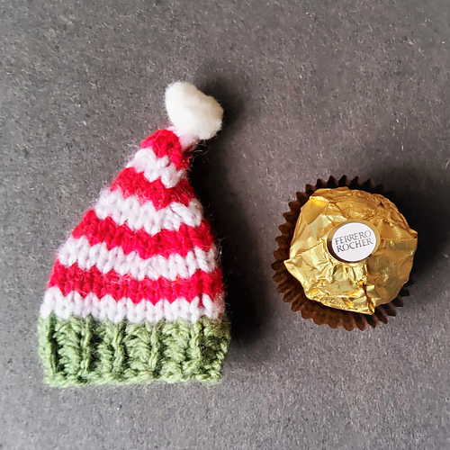 Ravelry: Mini Santa Hat & Elf Hat ~ for Ferrero Rocher pattern by ...