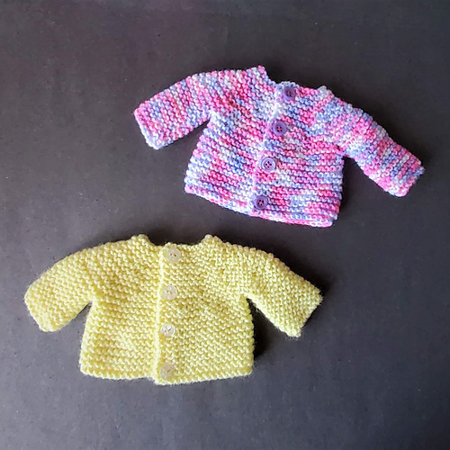 Ravelry: Doll's Garter Stitch Cardigan pattern by marianna mel