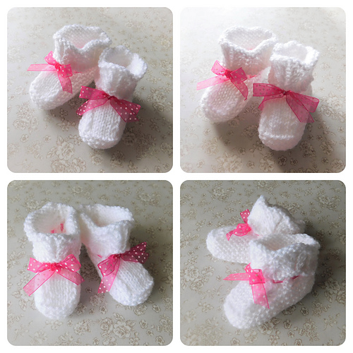 Ravelry: Amara Baby Booties pattern by marianna mel