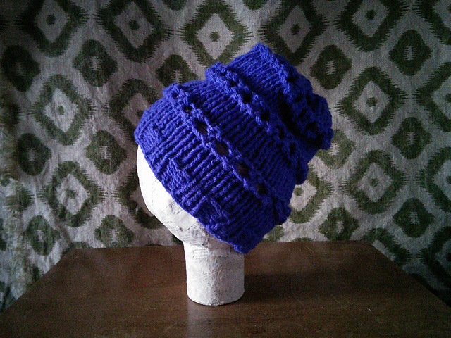 Ravelry: Lace Ridges Volcano Hat pattern by Mariel Rosette Vergara
