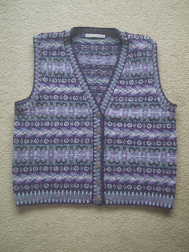 Ravelry: Hydrangea Garden Fair Isle Vest pattern by Sheila Joynes