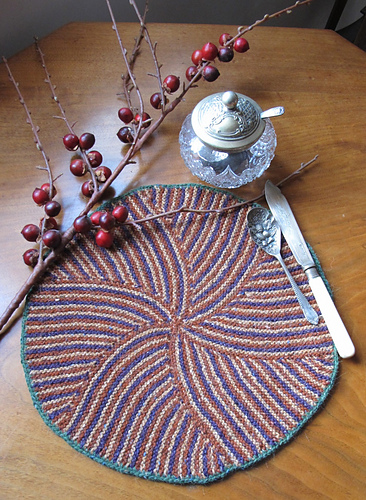 Ravelry: Garter Stitch Stripe Table Mat pattern by Marie Wallin