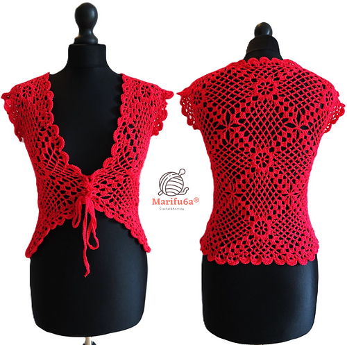 Ravelry: Red Vest pattern by Marina Zvirgzdina