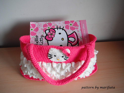 Ravelry: Hello kitty bag pattern by Marina Zvirgzdina