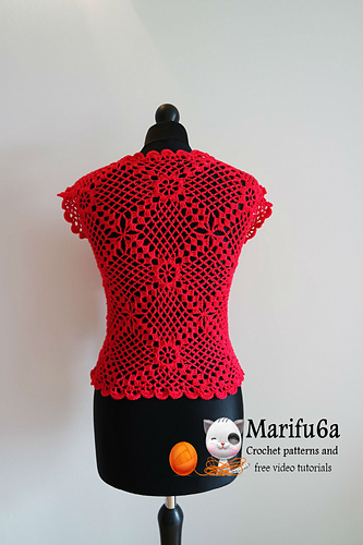 Ravelry: Red Vest pattern by Marina Zvirgzdina