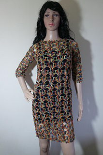 Ravelry: Easy multicolored dress pattern by Marina Zvirgzdina