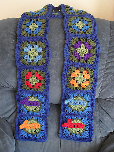 Ravelry: Ninja Turtle Scarf pattern by marillionjade24
