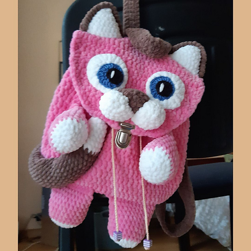 Ravelry: Cat Backpack Amigurumi pattern by Marta Timok