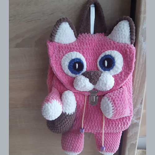 Ravelry: Cat Backpack Amigurumi pattern by Marta Timok