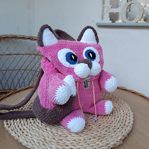 Ravelry: Cat Backpack Amigurumi pattern by Marta Timok