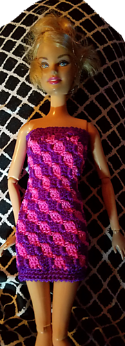 Ravelry: Diagonal Doll Dress pattern by Marsha Moore