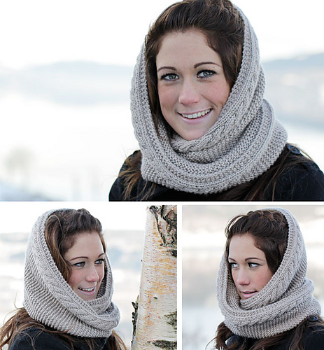 Ravelry: Rillestrikket hals med flette pattern by Marte Helgetun
